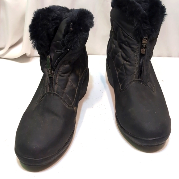 Sporto | Shoes | Sporto Womens Black Fur Lined Winter Ankle Boots 9 2 ...